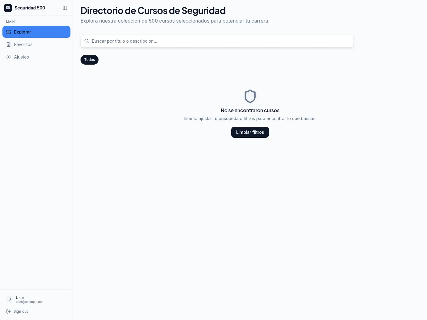 Seguridad 500 Cursos Web