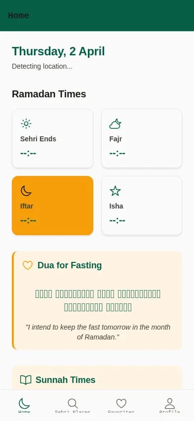 Sehri Ramadan Finder