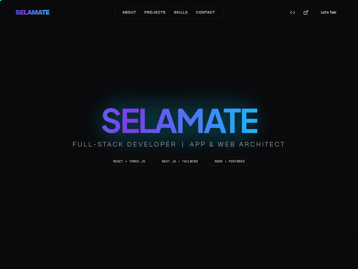 SELAMATE 3D Parallax Site