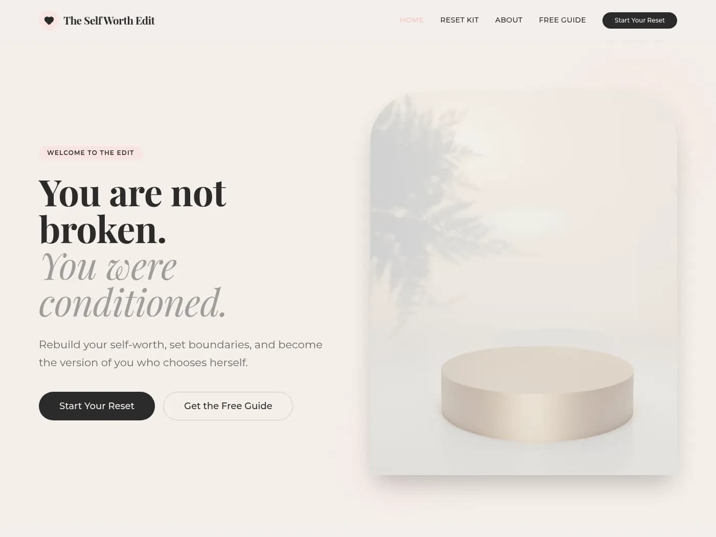 Self Worth Edit Site