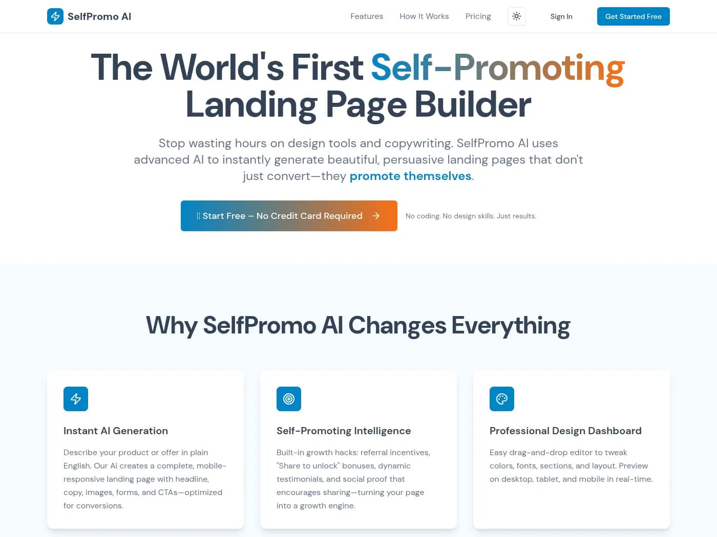 SelfPromo AI Builder