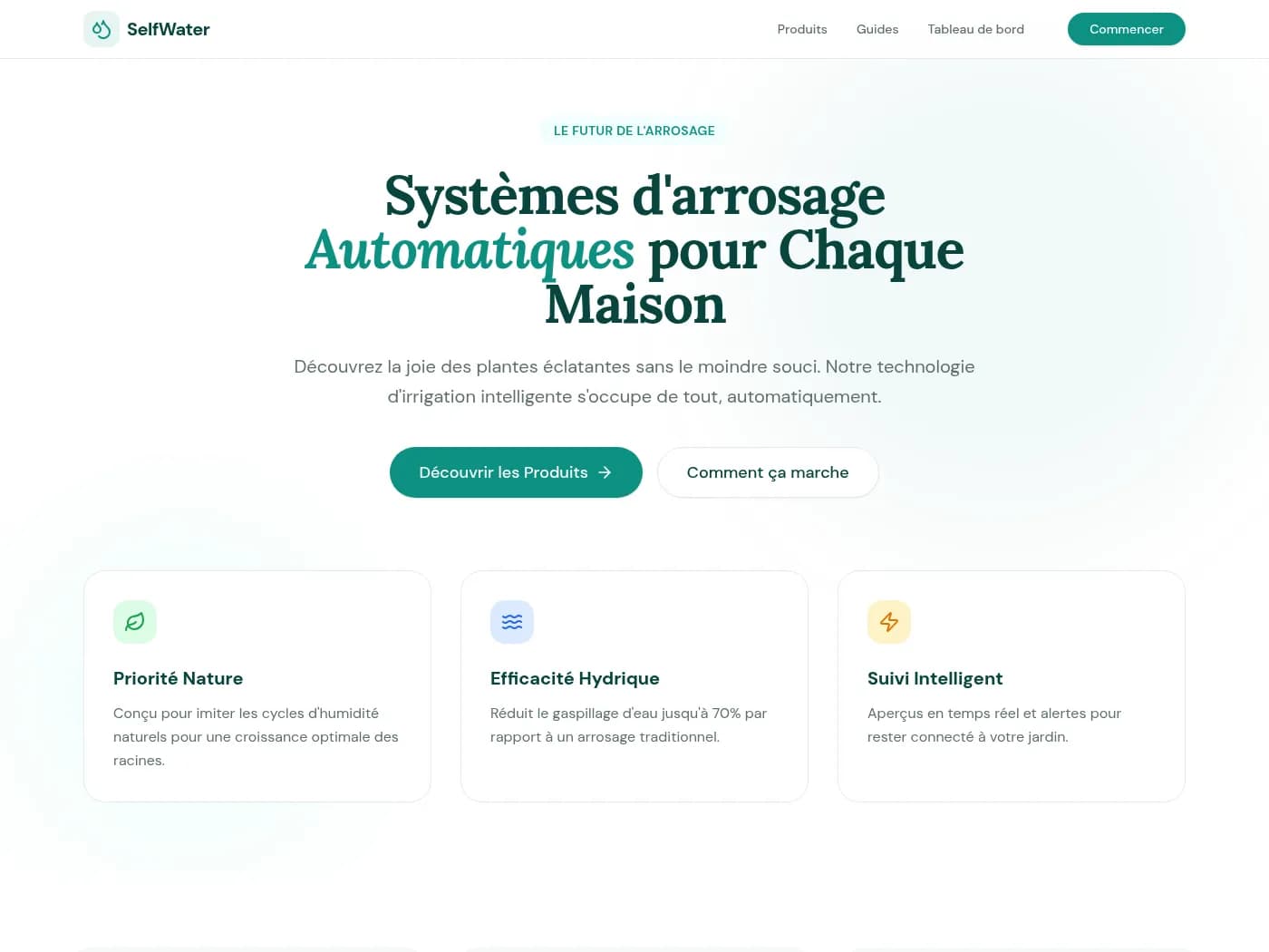 SelfWater Web Portal