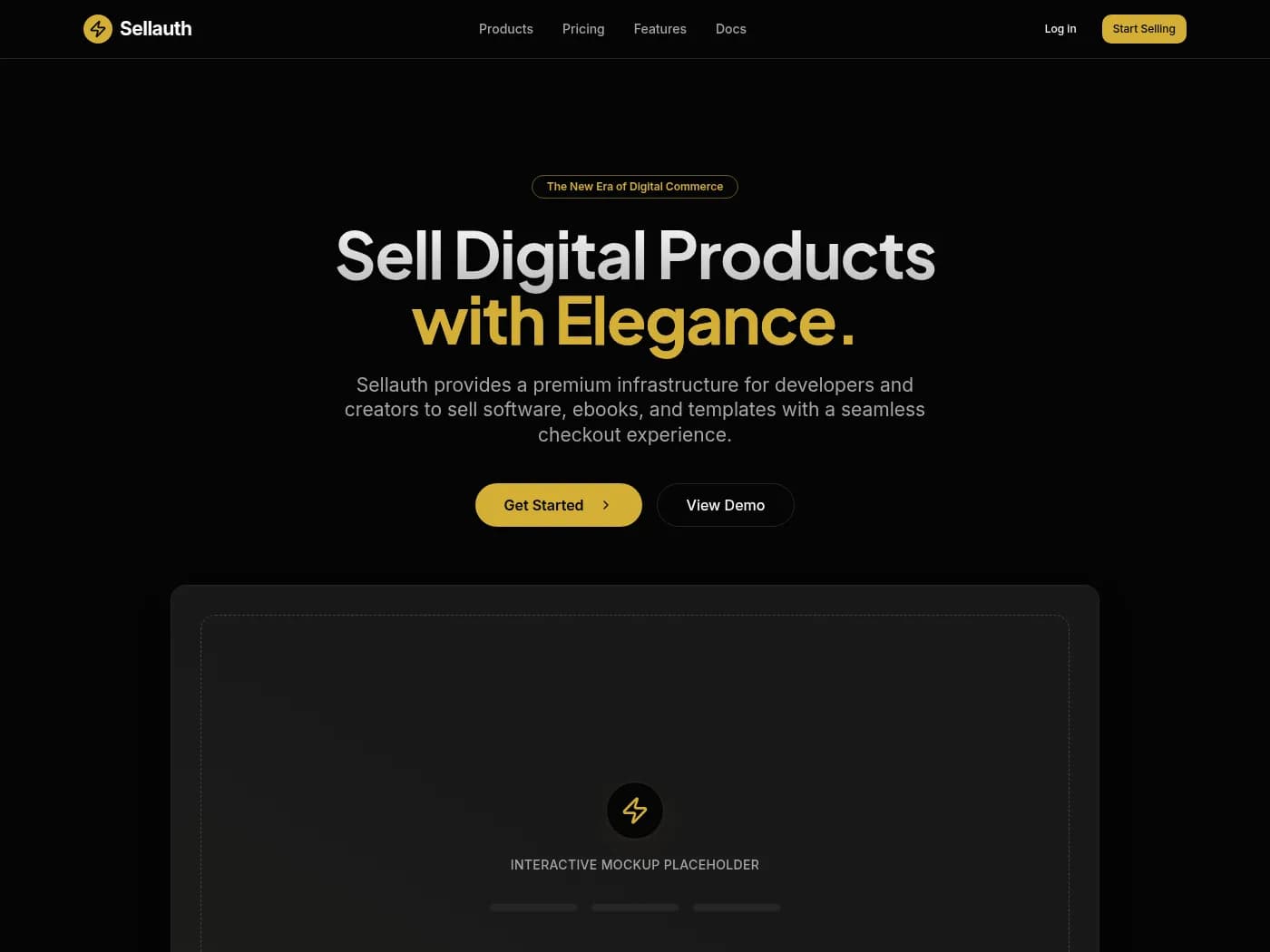 Sellauth Black Theme