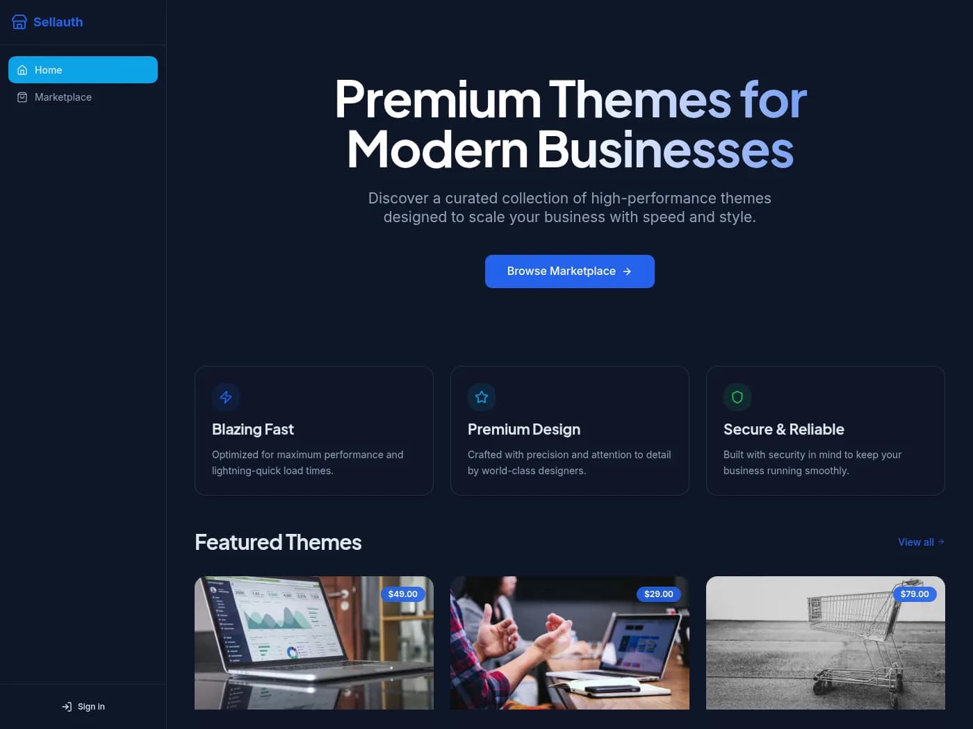 Sellauth Theme Market