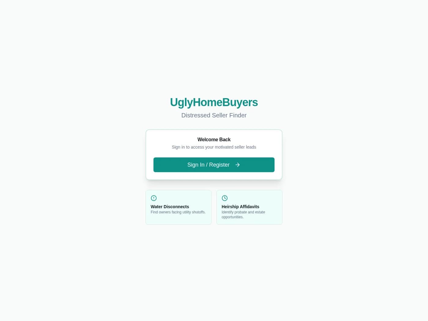 Distressed Seller Finder