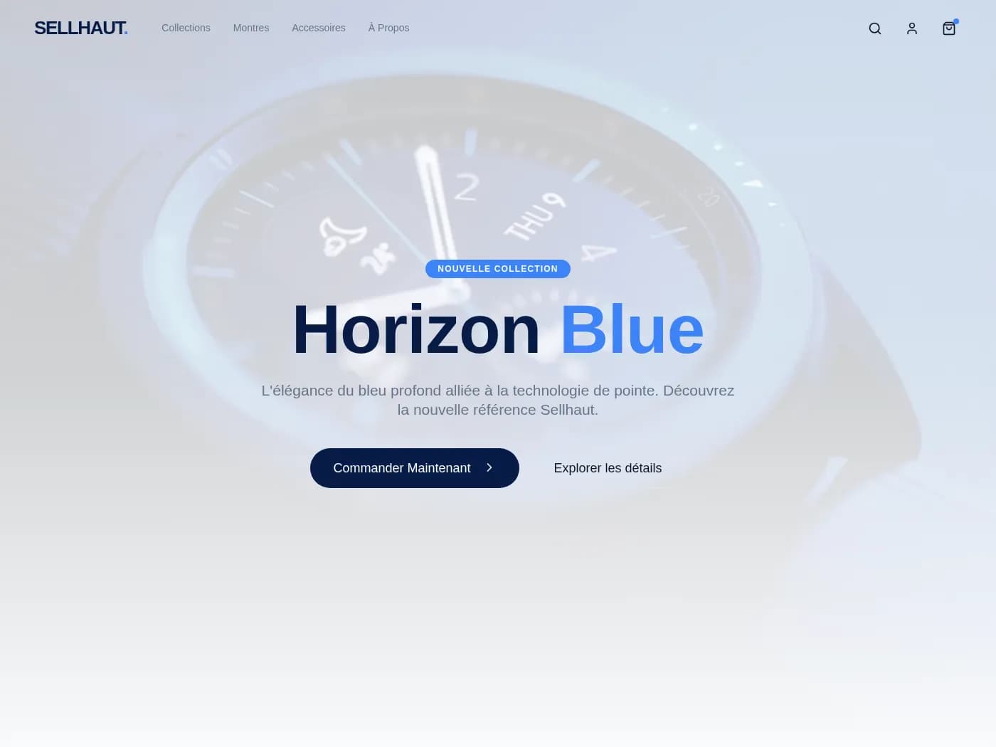 Sellhaut Blue Scroll Theme