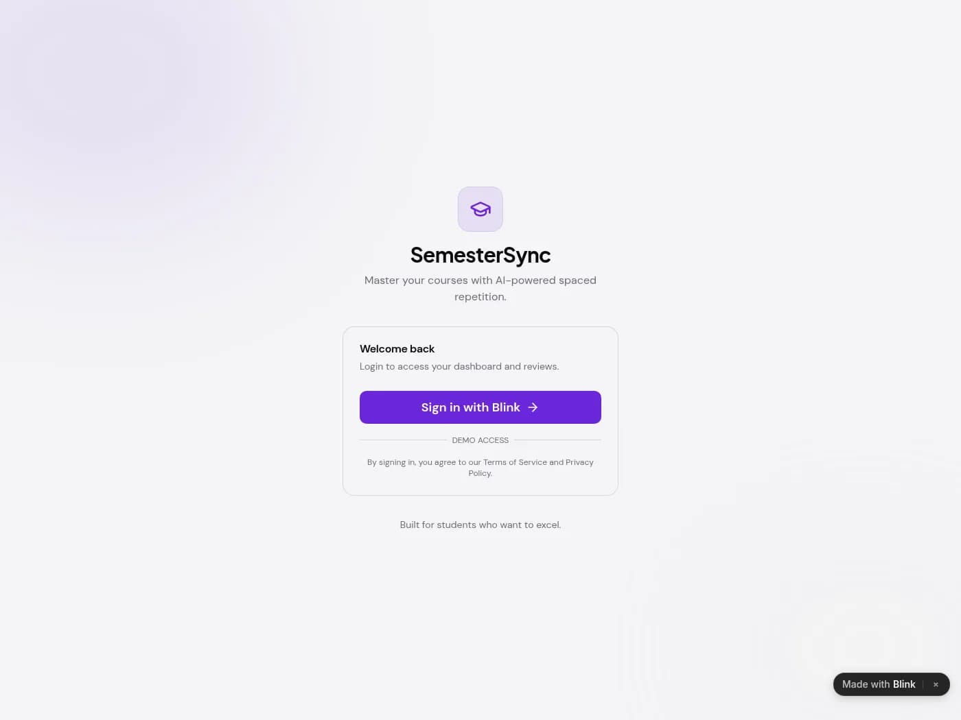 SemesterSync Calendar