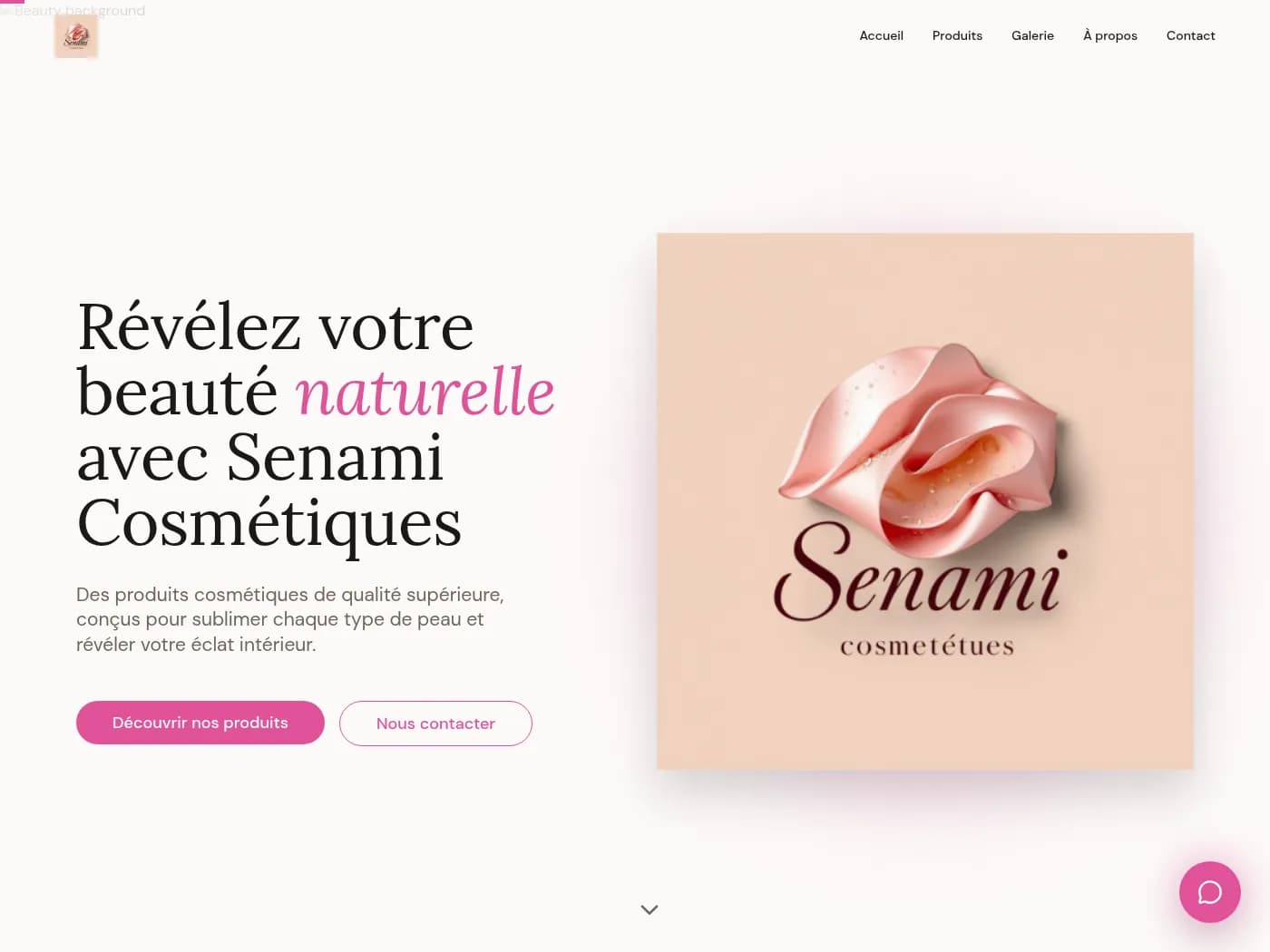 Senami Beauty Landing
