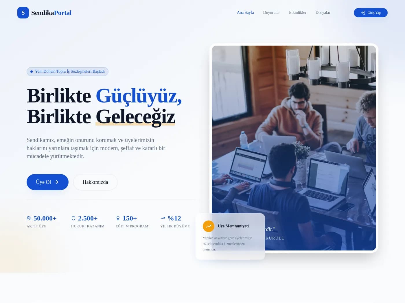 Sendika Web Portalı