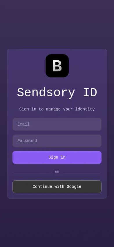 Sendsory ID Android