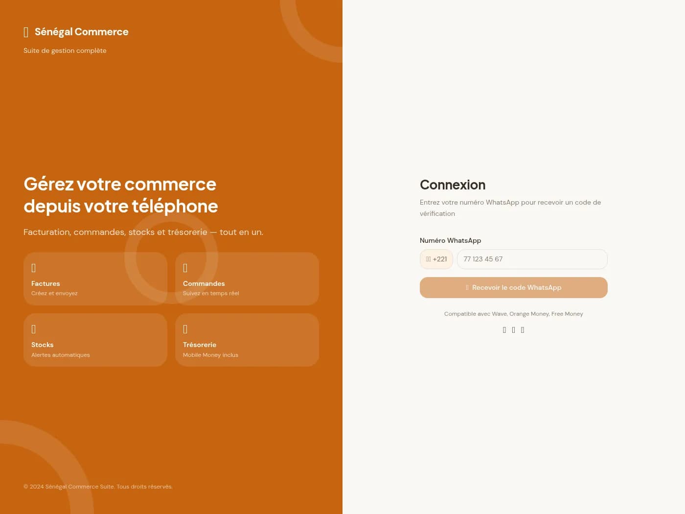 Sénégal Commerce Suite