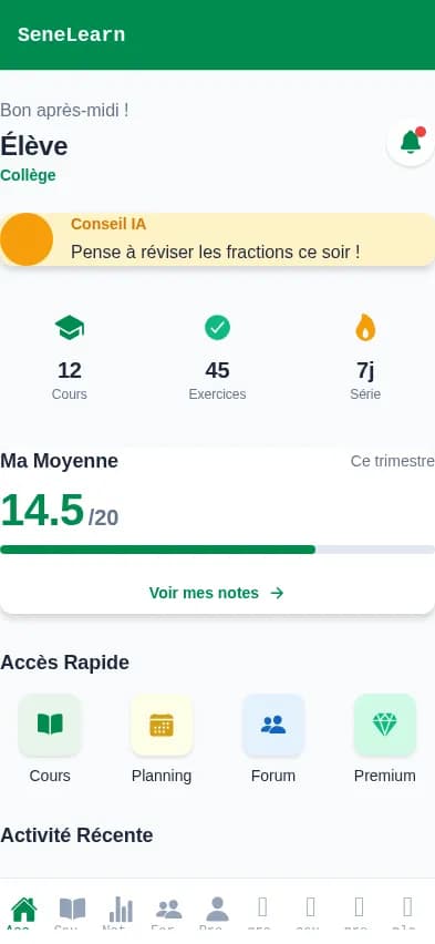 SeneLearn Mobile