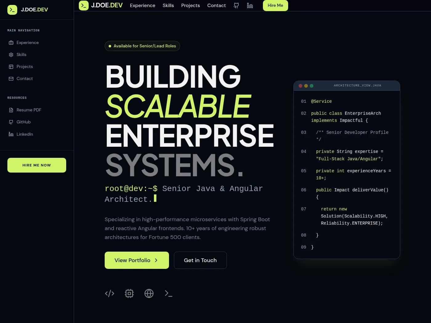 Senior Dev Portfolio
