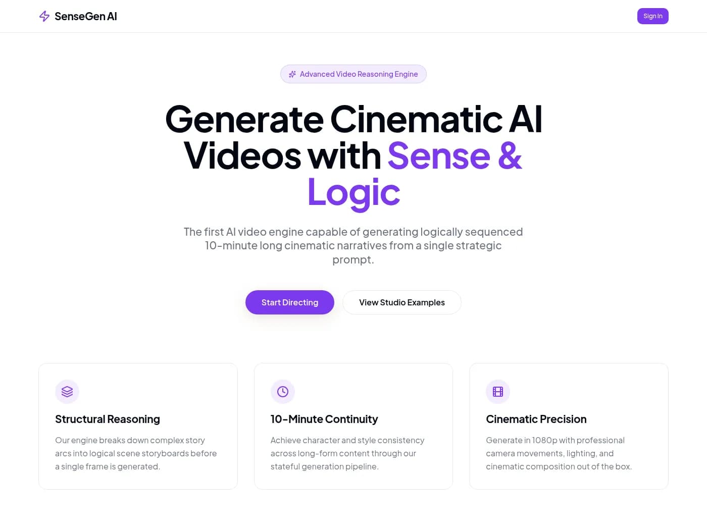 SenseGen Video AI