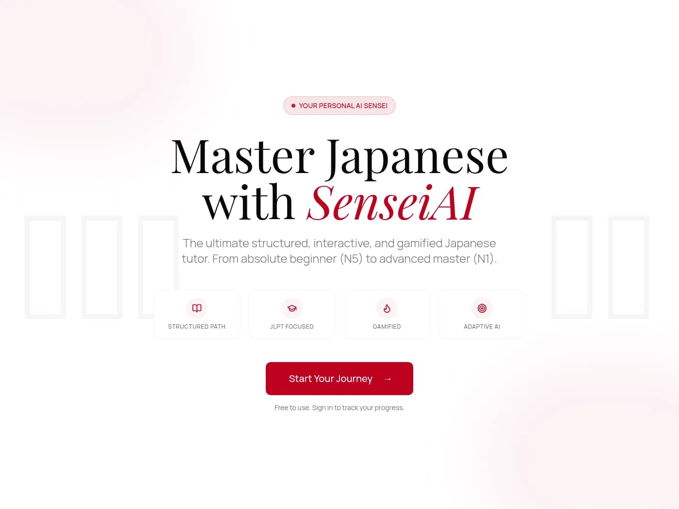SenseiAI Japanese Tutor