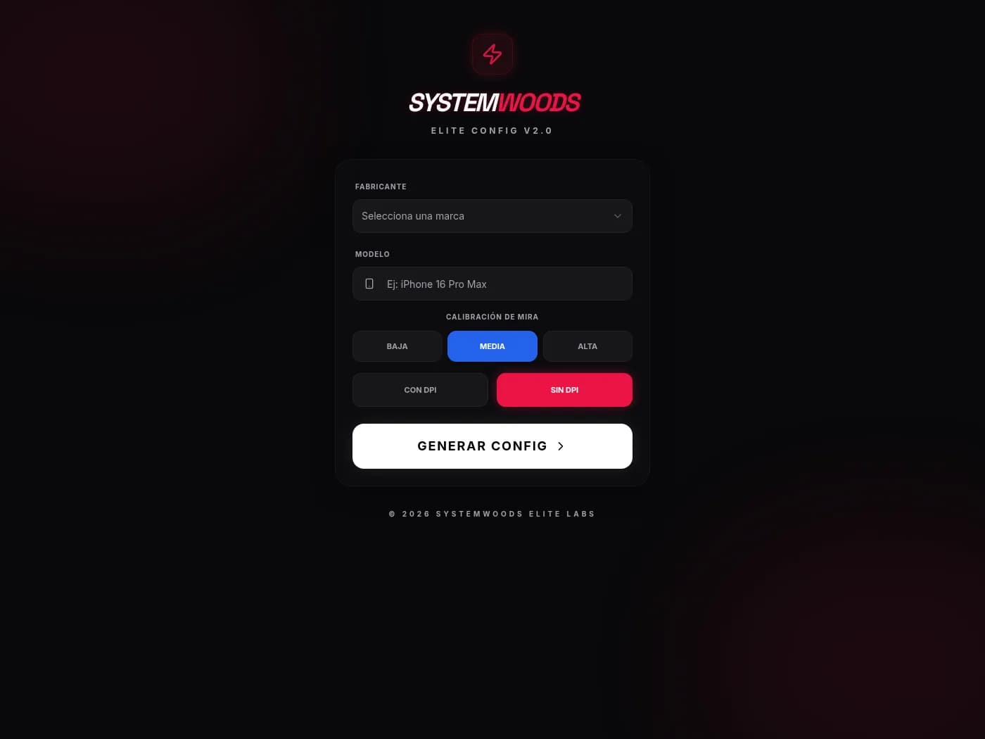 Sensibilidad Pro Generator