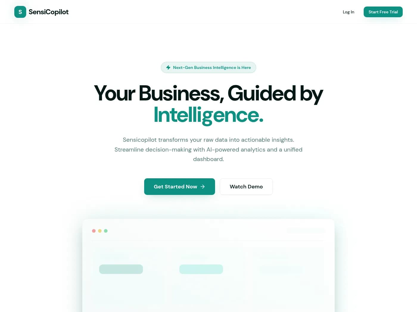 Sensicopilot AI Dashboard