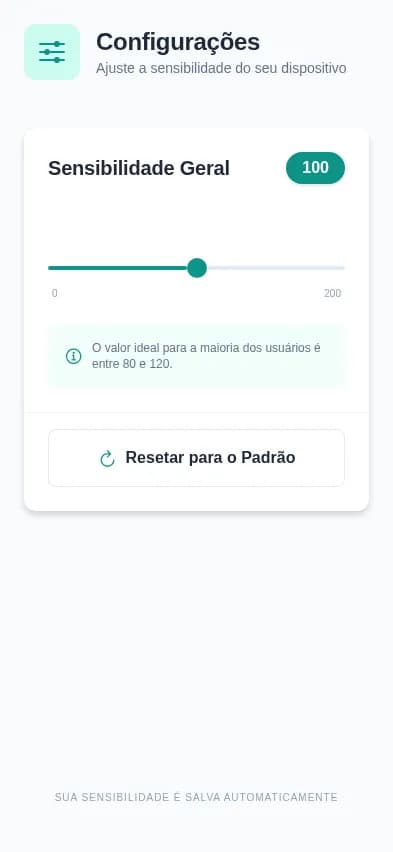 Sensitivity Slider App