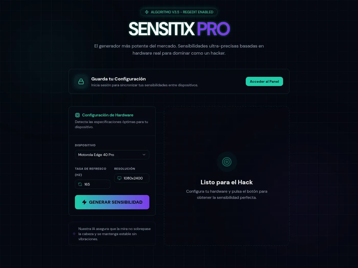 SensitiX Pro Generator