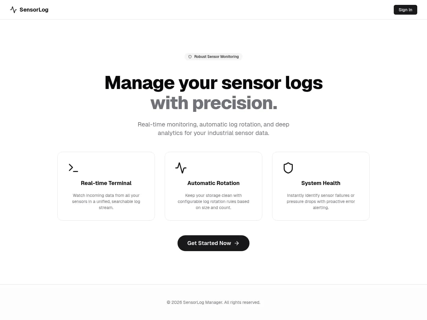 Sensor Log Manager