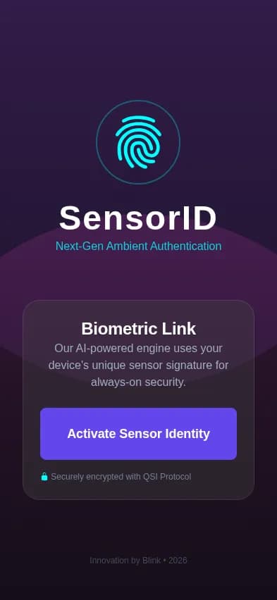 SensorID Authenticator