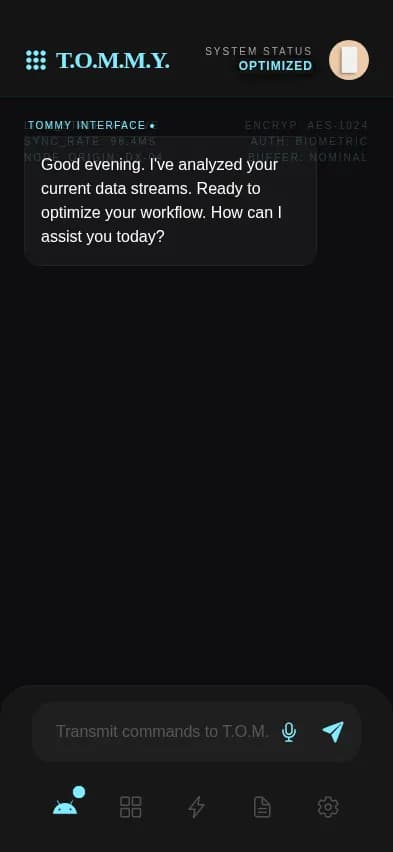 Sentient AI Assistant UI