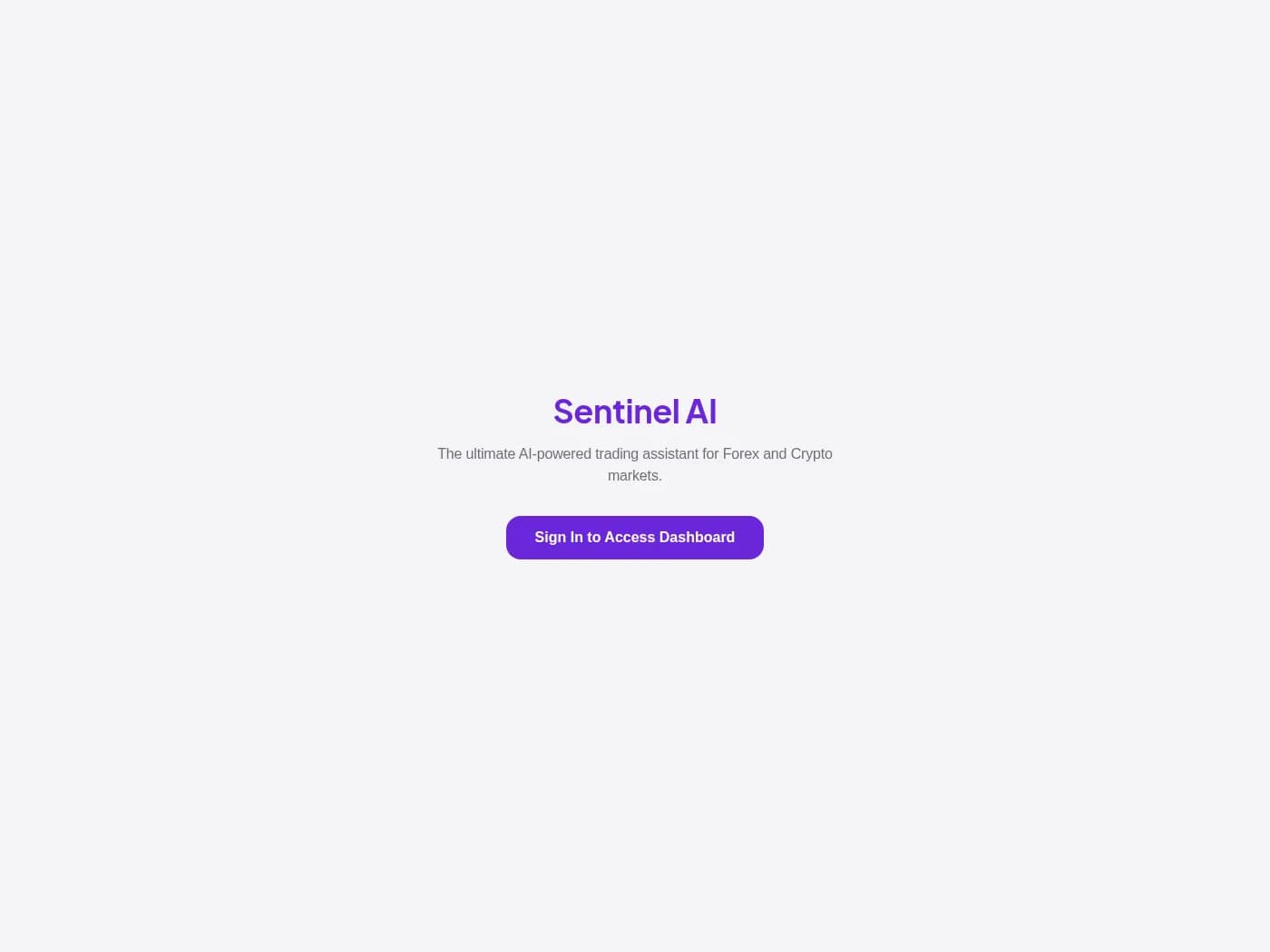 Sentinel AI Trading Suite