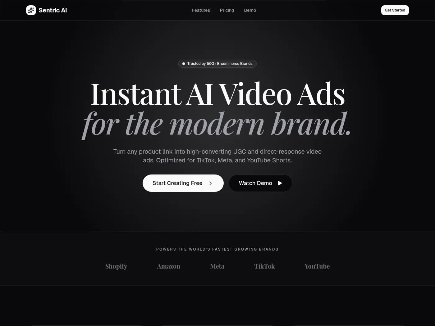 Sentric AI Ad Maker