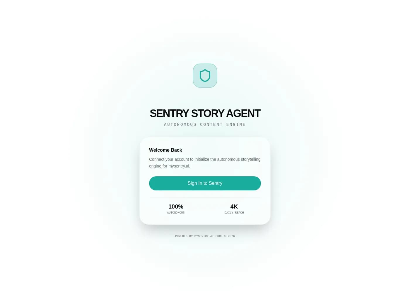 MySentry StoryTelling Agent