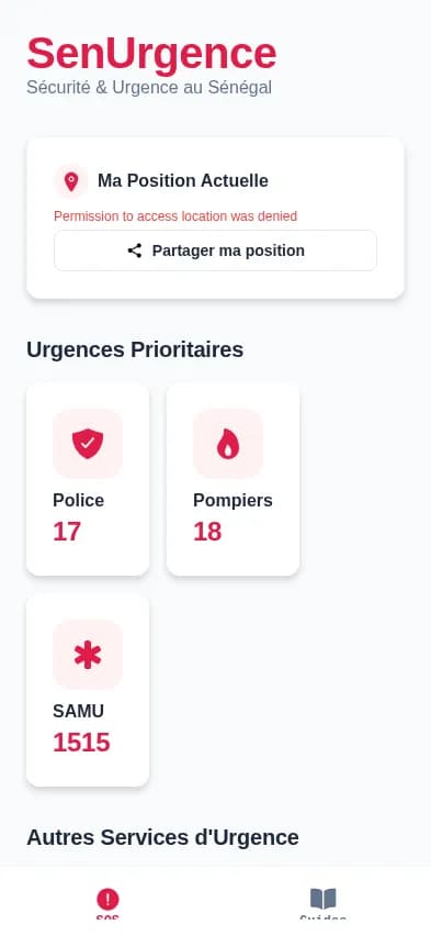 SenUrgence App