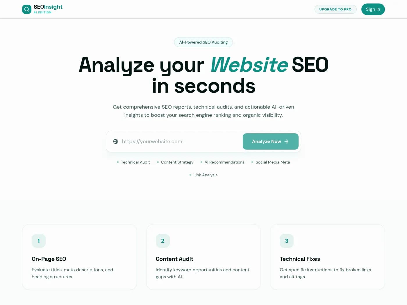 SEO Insight Analyzer