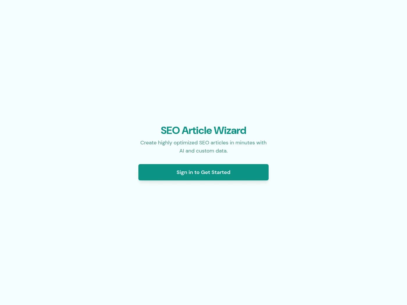 SEO Article Wizard