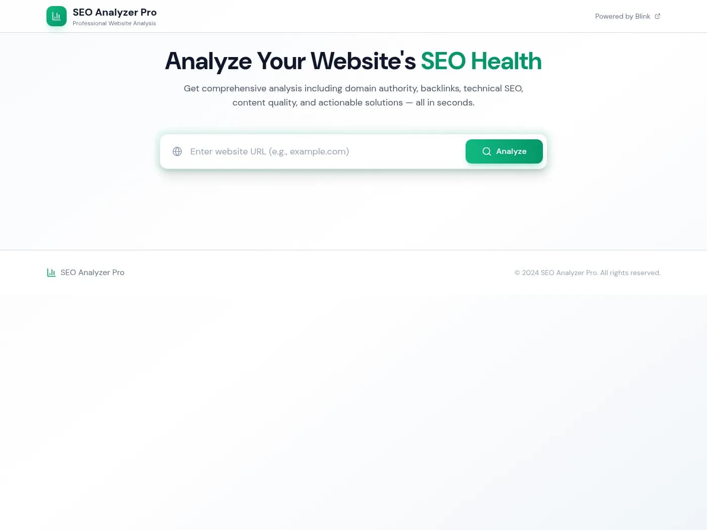 SEO Analyzer Pro