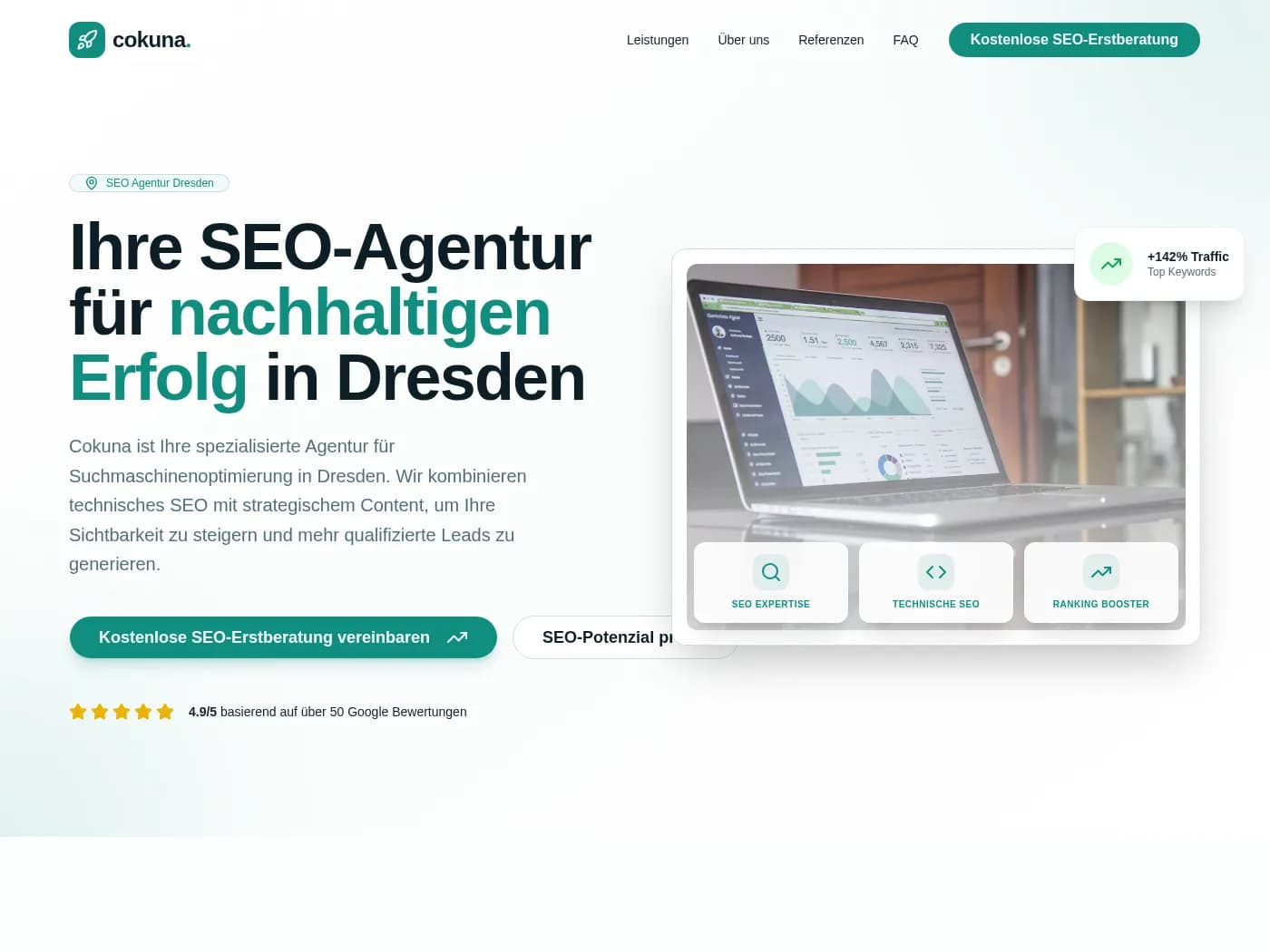 Cokuna SEO Landingpage