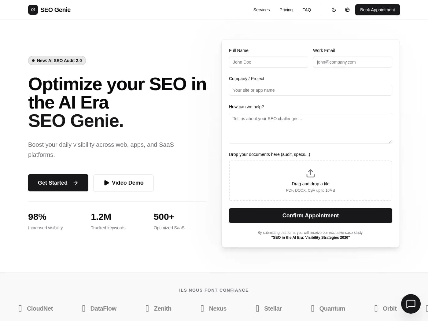 SEO Genie Web App