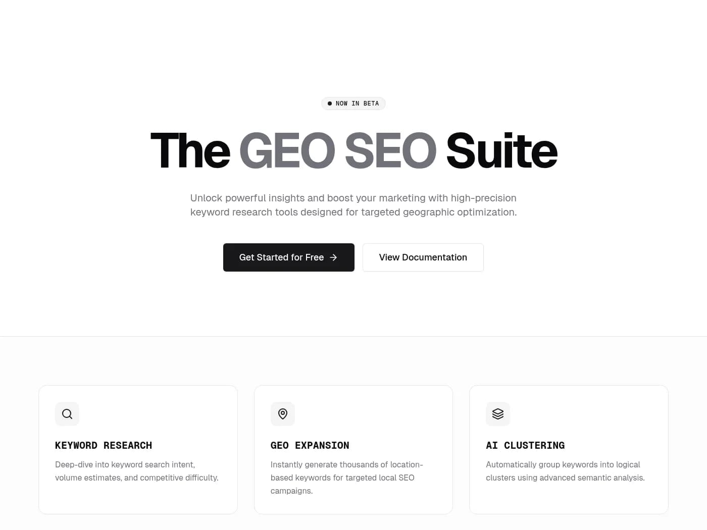 SEO GEO Keyword Suite