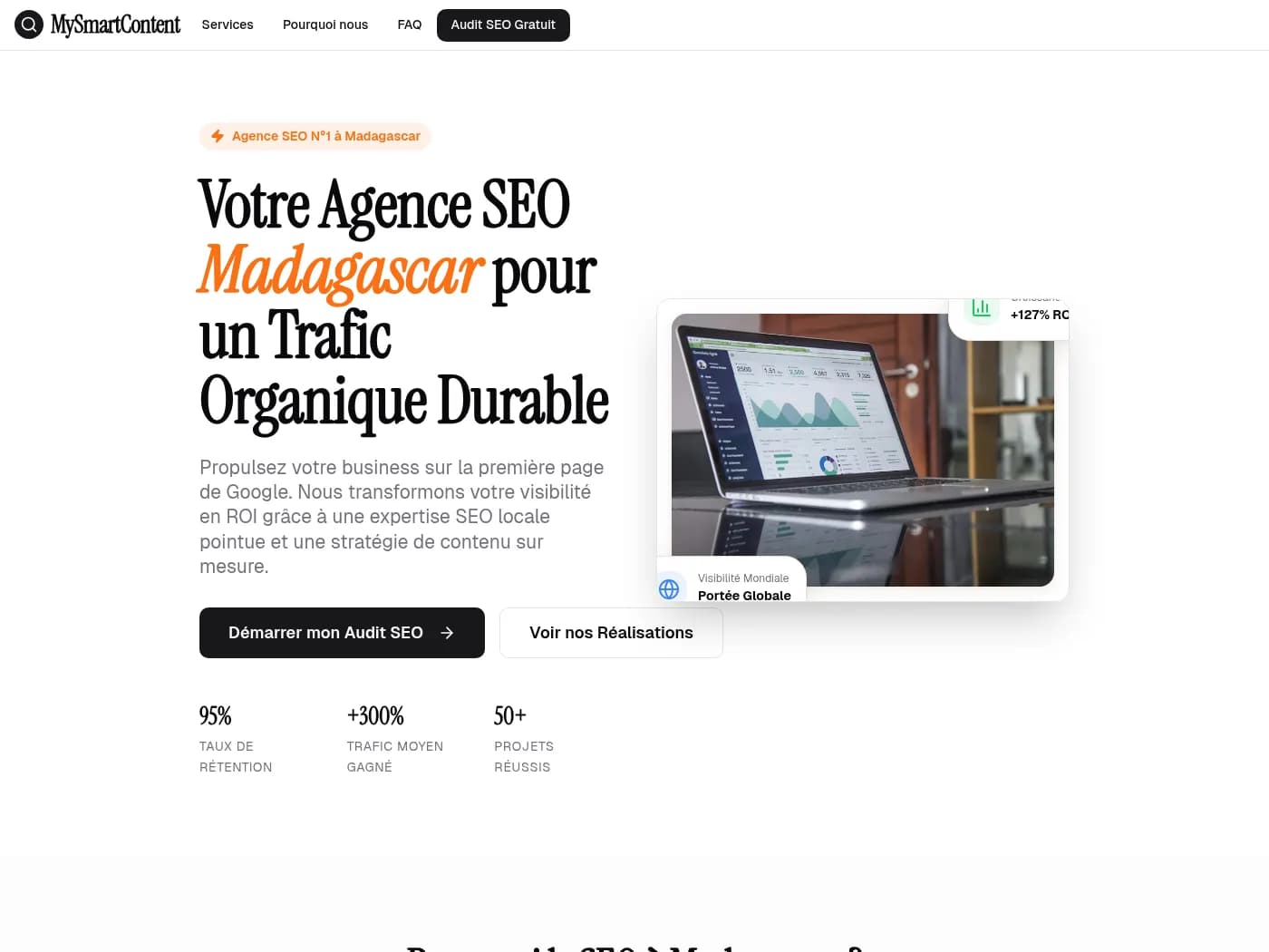 SEO Boost Landing Page
