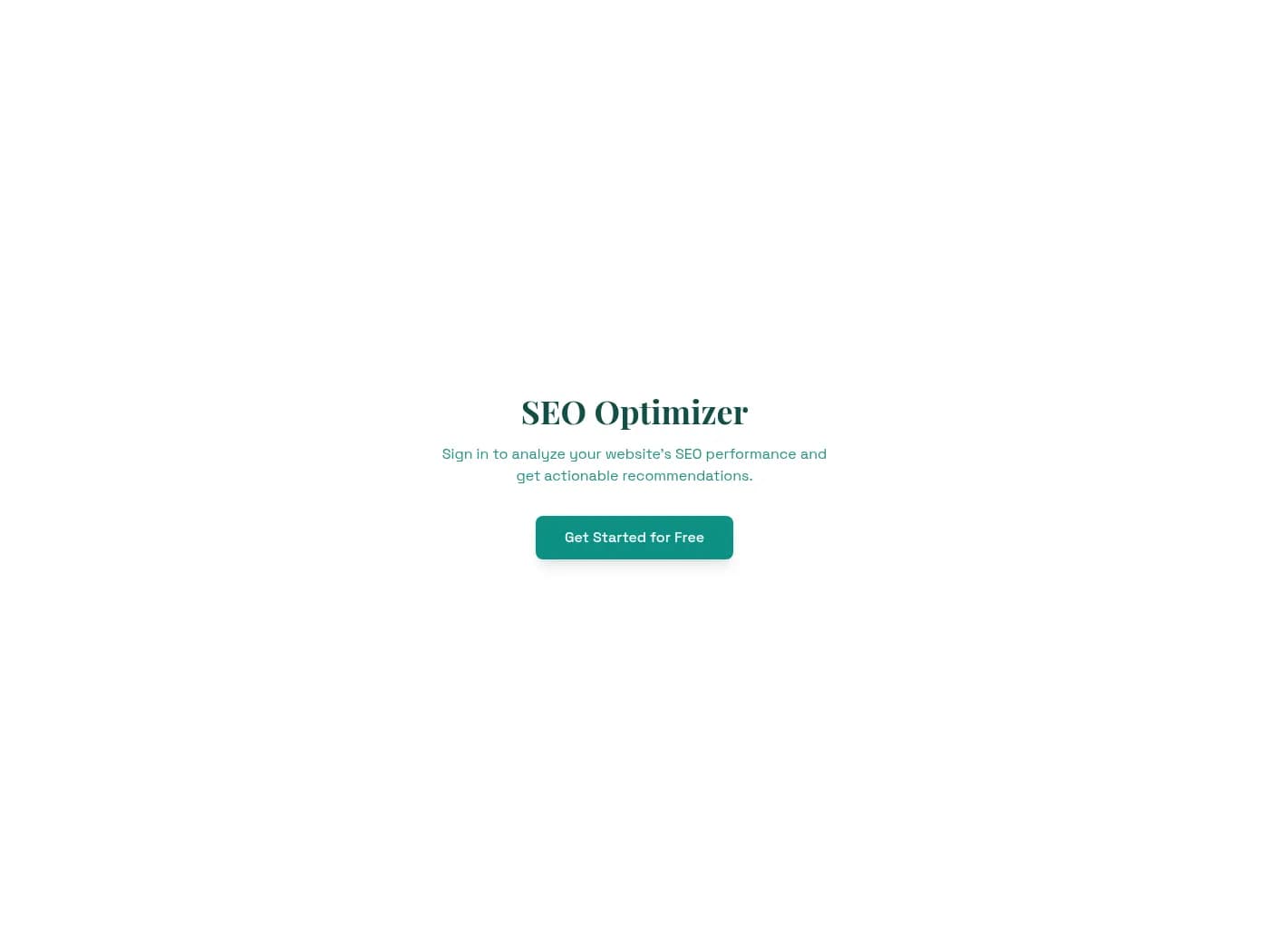 SEO Optimizer SaaS
