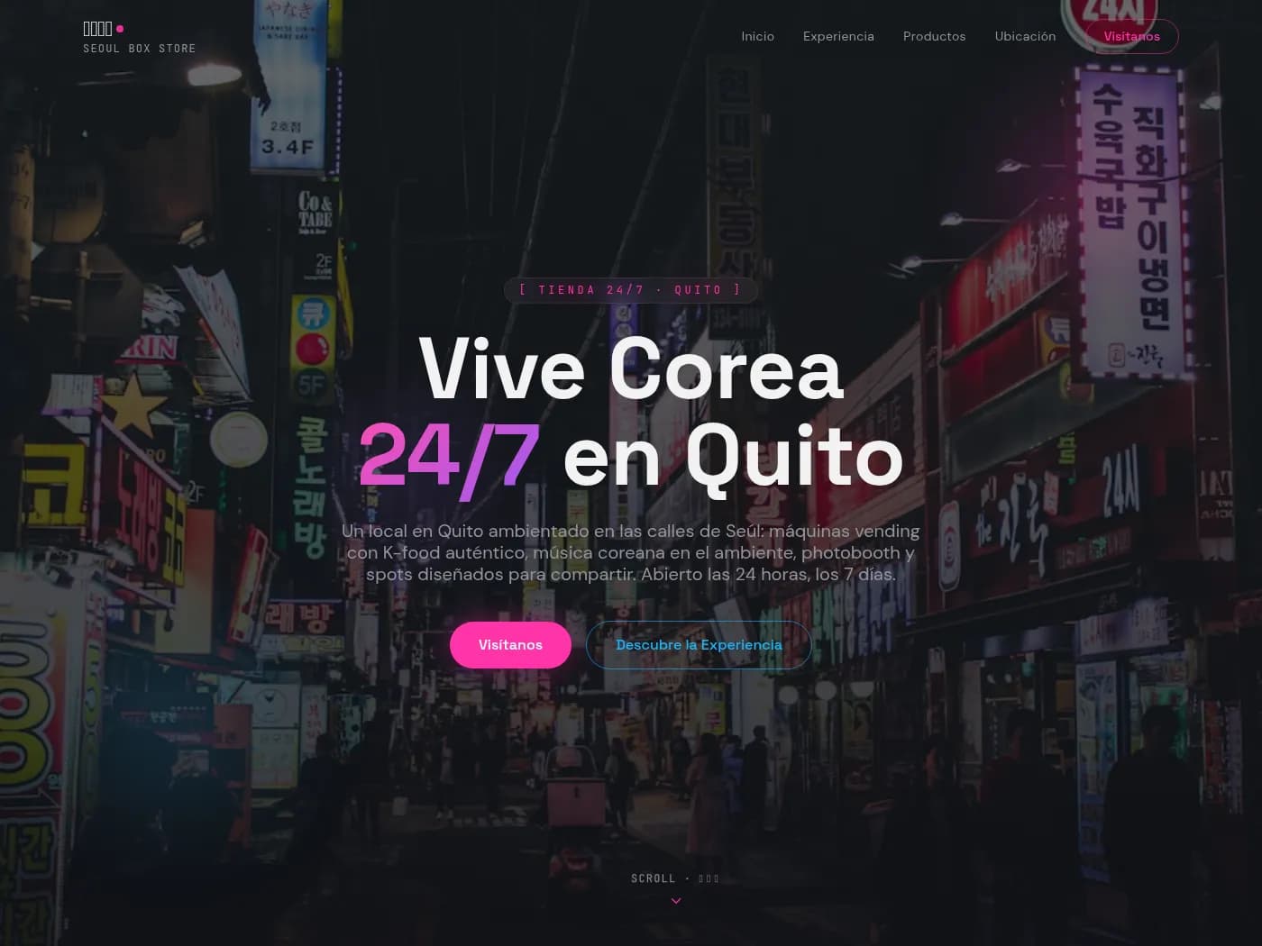 Seoul Box Store Website