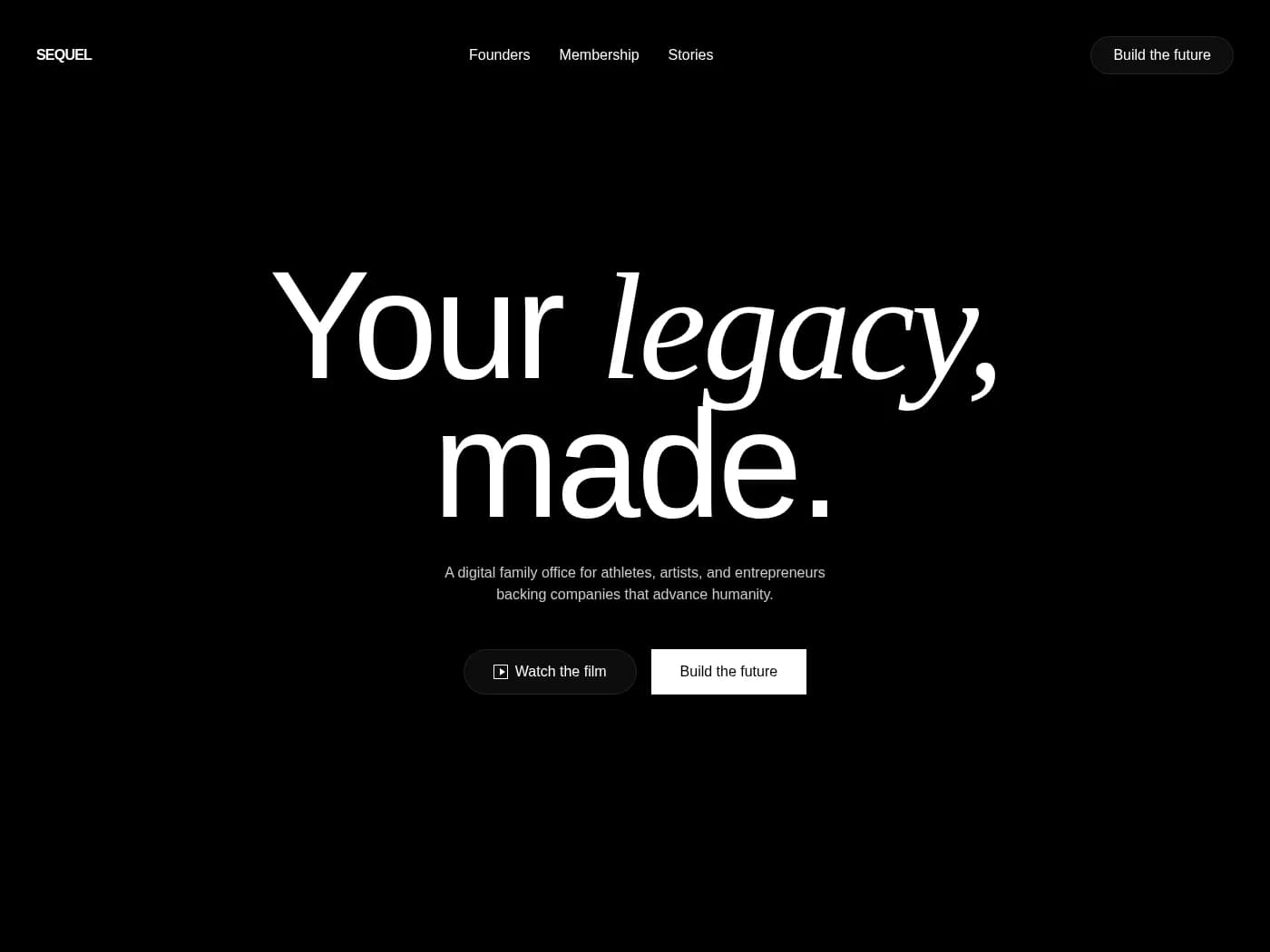 Sequel Web Experience