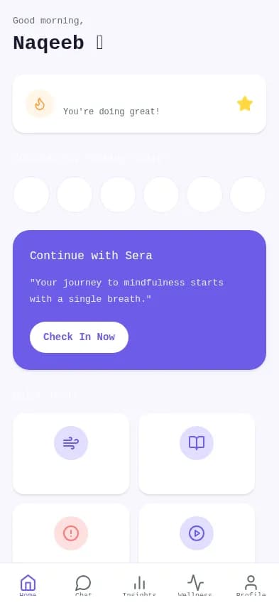 Sera Mental Wellness App