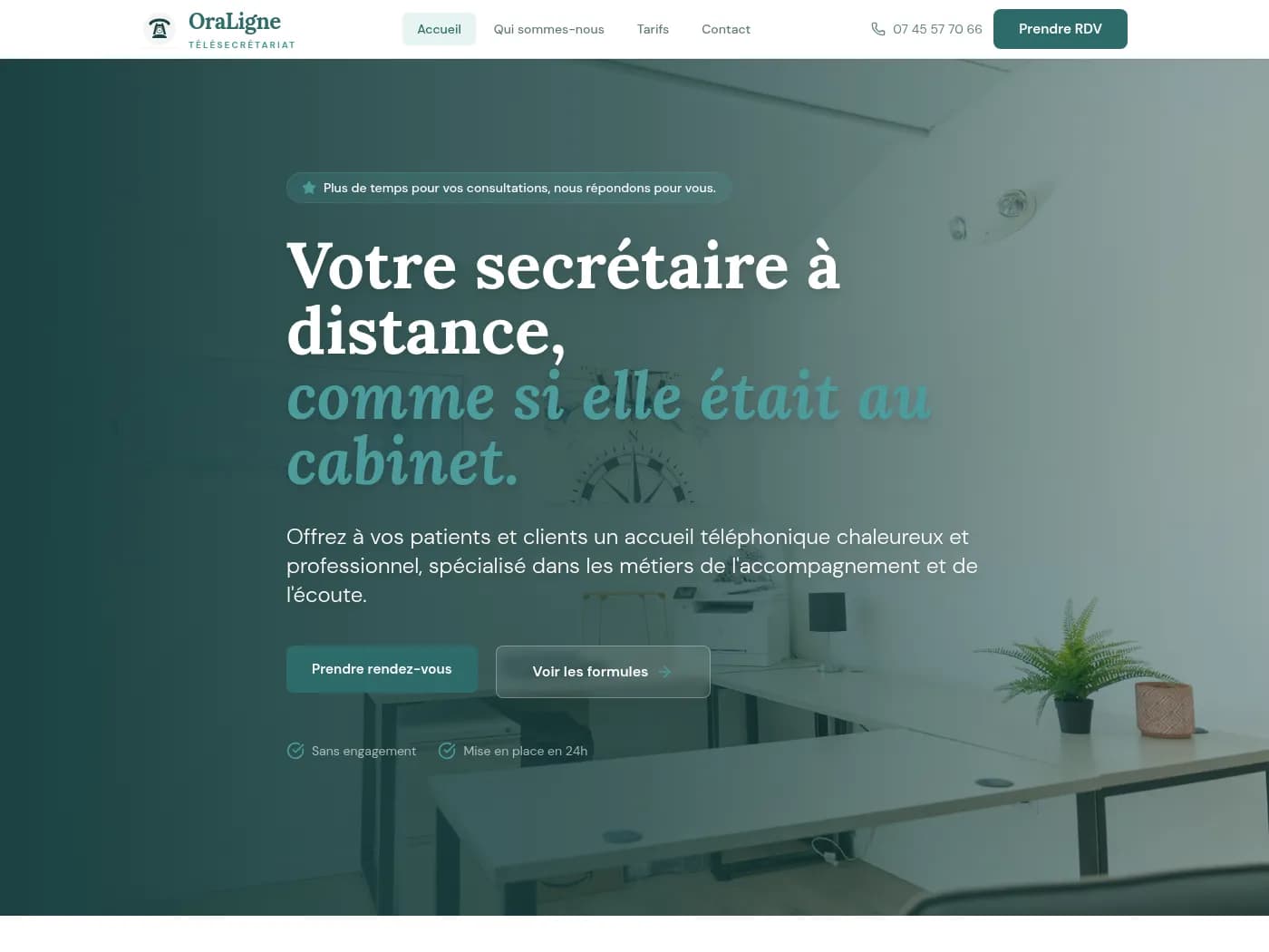 OraLigne site web