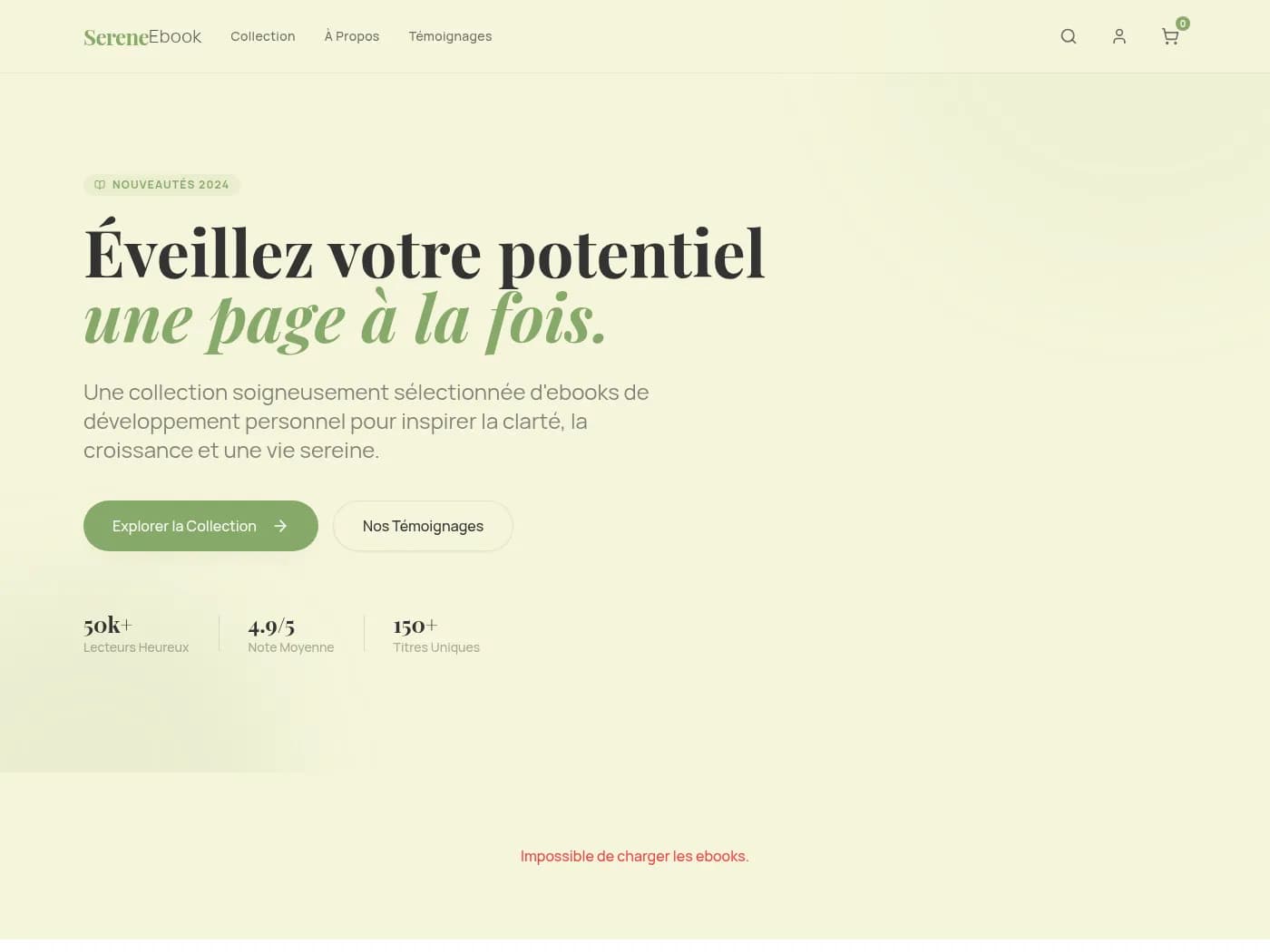 SereneEbook UI
