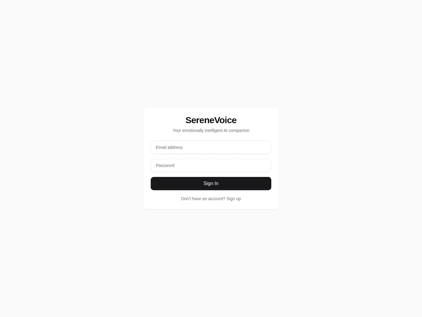 SereneVoice AI Companion