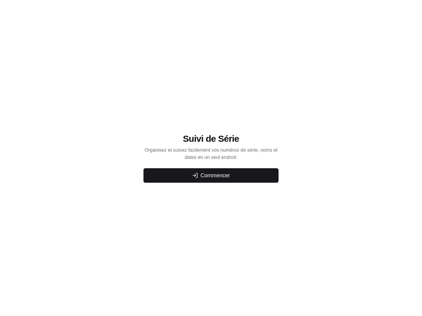 Serial Entry Tracker