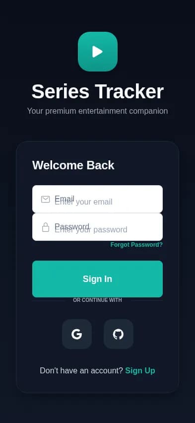 Series Tracker Mobile