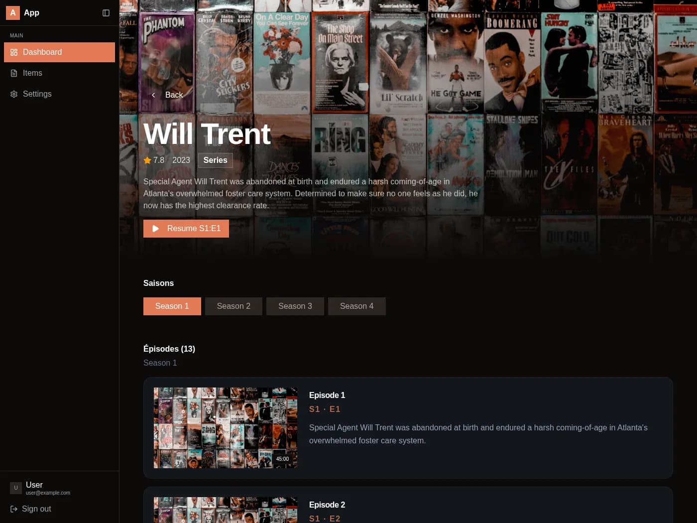SerieStarker Episode Viewer