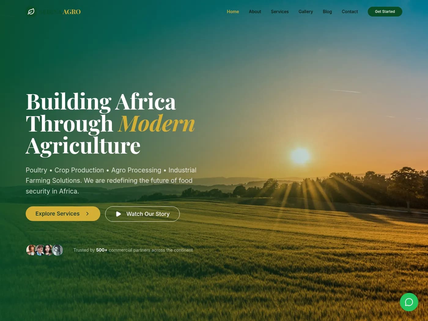 Serina Agro Web Presence