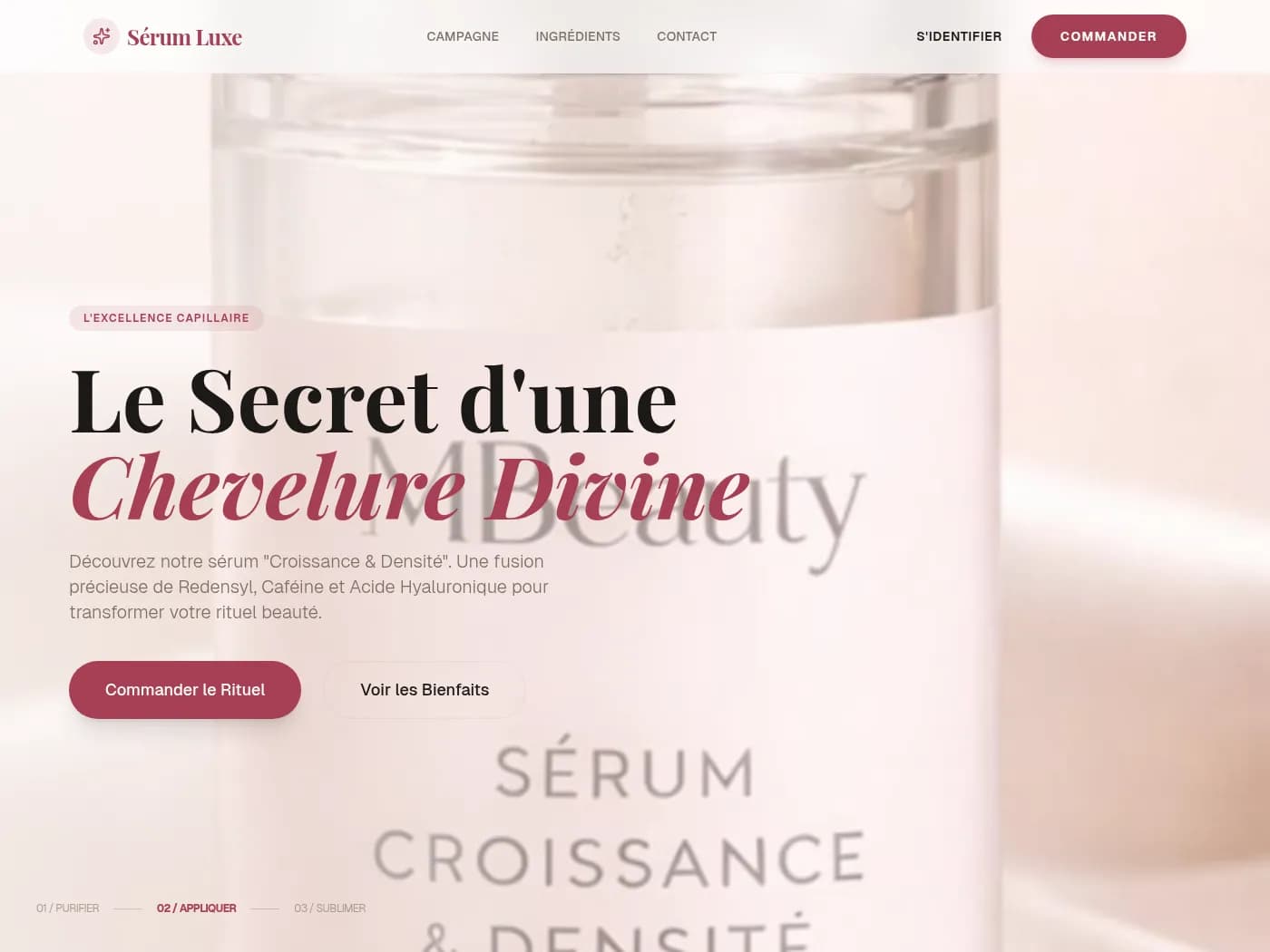 Sérum Luxe Promo Vidéo