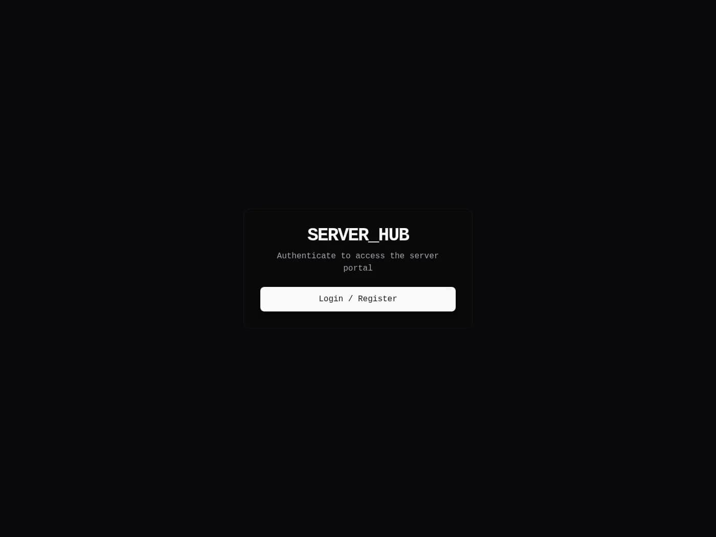 Server Chat & Admin Hub